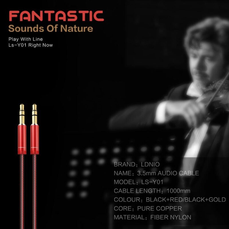LS-Y01 - 3.5mm High-quality Luxury Audio Cable | LDNIO EGYPT