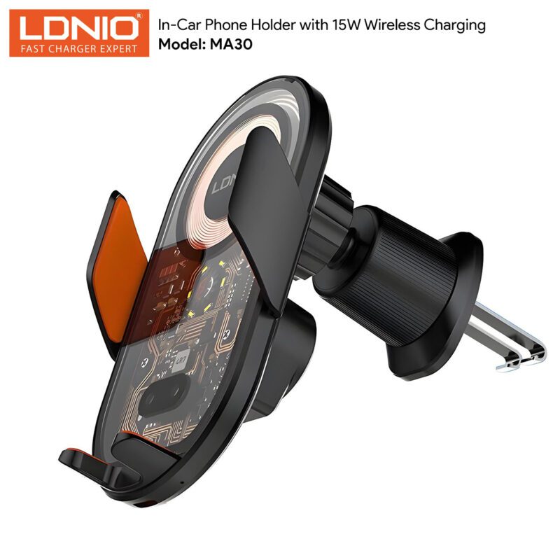 MW30 | LDNIO Wireless Charging Car Phone Holder | LDNIO EGYPT