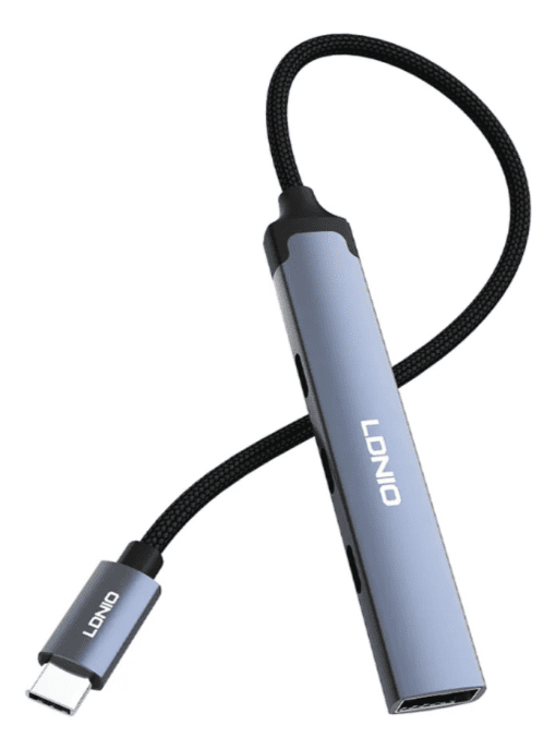 Ldnio Ds-74c Hub Usb-c Multi portas 3 TYPE-c + 1 Usb 3.0 | LDNIO EGYPT